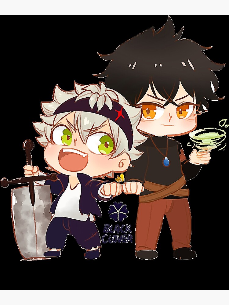 "Black Clover Chibi Asta and Yuno " Poster for Sale by marileacobson ...