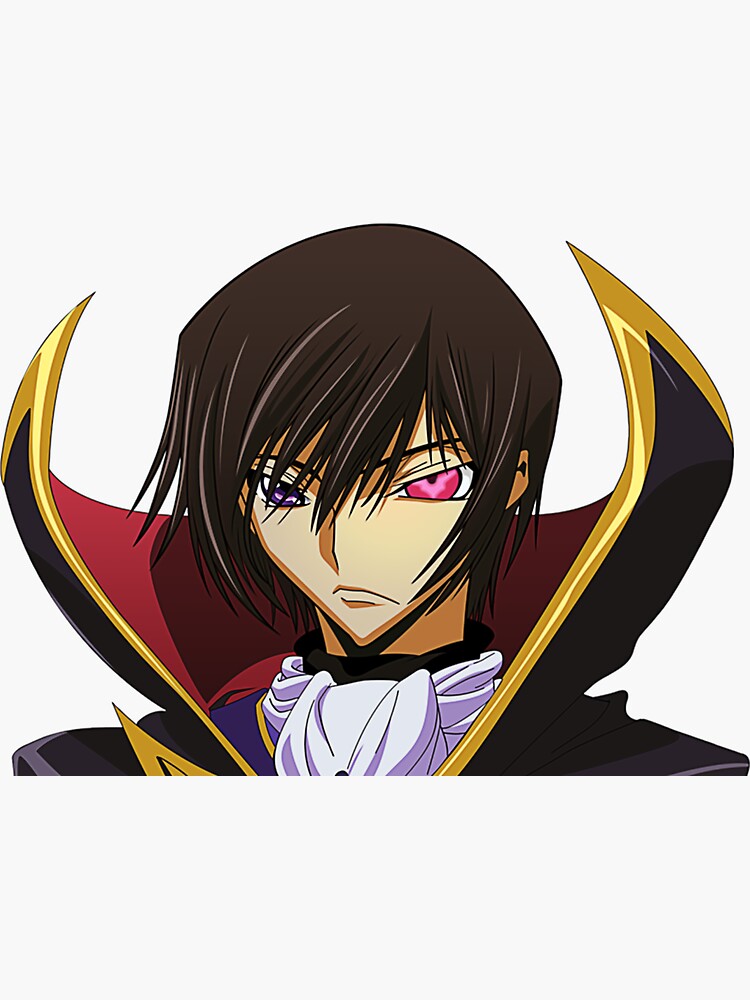 "Code Geass Lelouch Lamperouge" Sticker for Sale by lenorcey | Redbubble