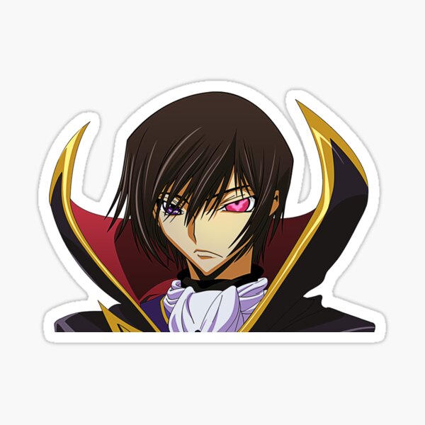 "Code Geass Lelouch Lamperouge" Sticker for Sale by lenorcey | Redbubble