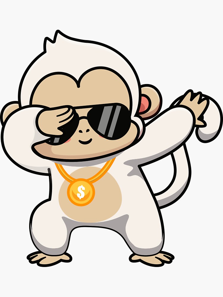 "Dab Monkey" Sticker for Sale by shoppinghive | Redbubble