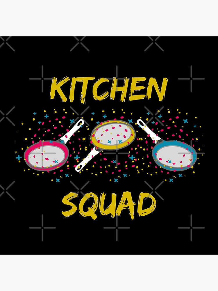"Kitchen Squad Yellow Letters Pansexual Meme In Black" Poster for Sale ...
