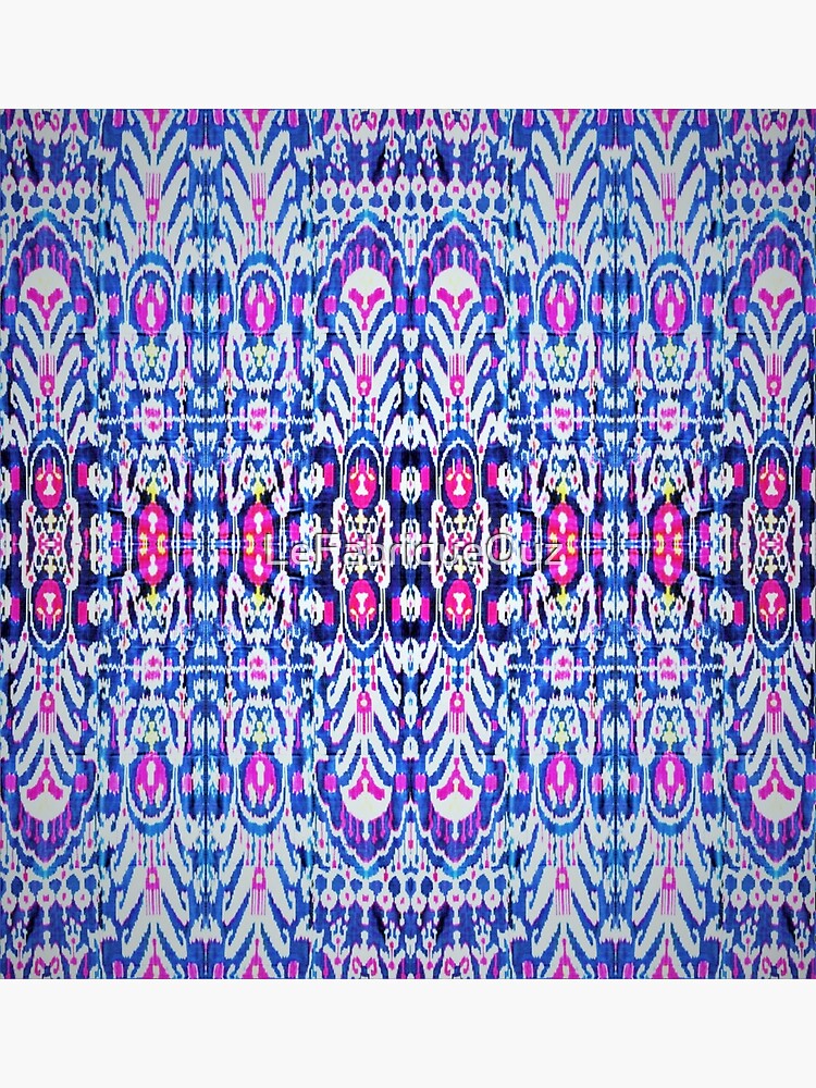 "Blue floral patterns. Classical ancient Uzbek ikat authentic patterns ...