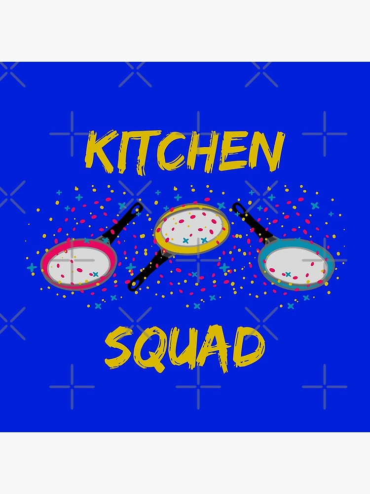 "Kitchen Squad Yellow Letters Pansexual Meme In Blue" Poster for Sale ...