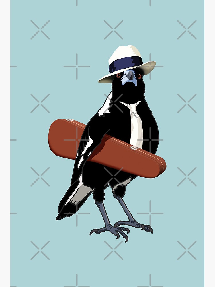 "Mafia Magpie For Swooping Season - No Text" Art Board Print for Sale ...