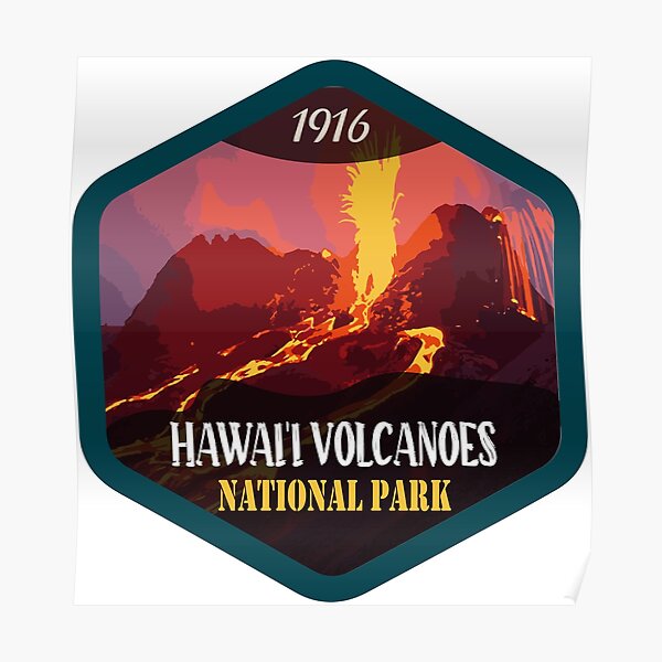 "hawai'i volcanoes, national park, hawaii volcanoes" Poster for Sale by labakshop | Redbubble