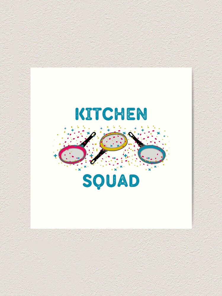 "Kitchen Squad With Blue Letters Pansexual Meme" Art Print for Sale by LuckyKermit | Redbubble