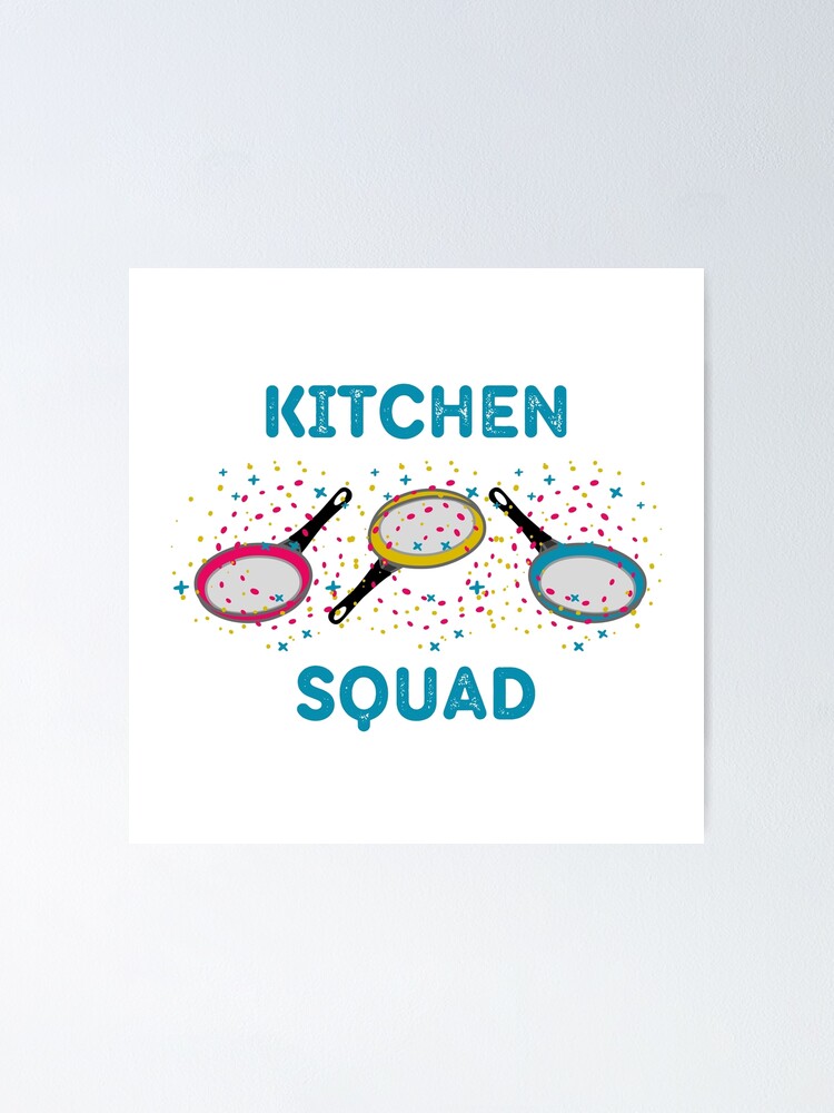"Kitchen Squad With Blue Letters Pansexual Meme" Poster for Sale by ...