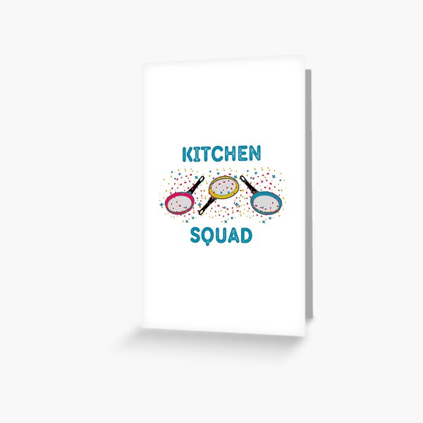 "Kitchen Squad With Blue Letters Pansexual Meme" Greeting Card for Sale ...
