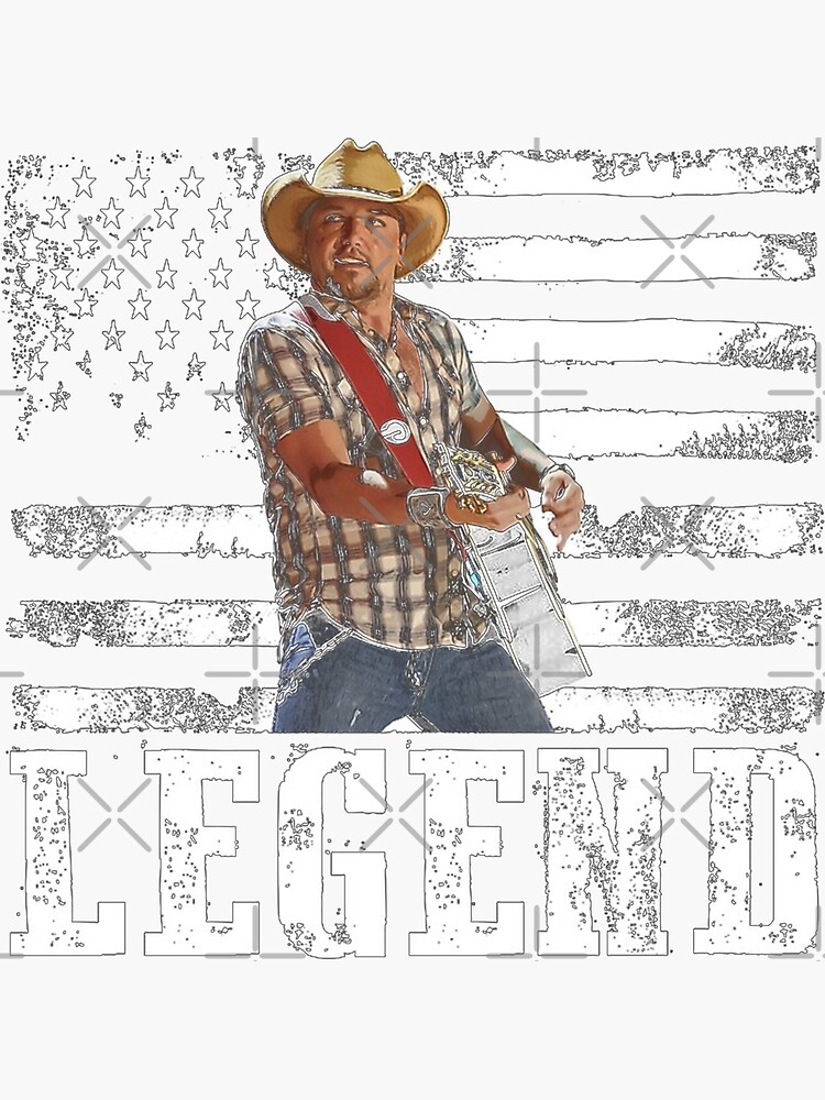 "Jason Legend American Flag" Sticker for Sale by BransonBlossom | Redbubble