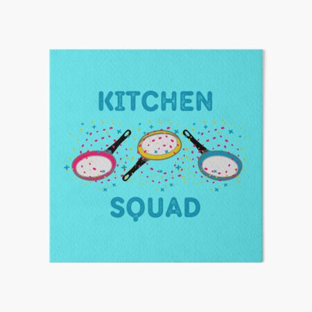 "Kitchen Squad With Blue Letters Pansexual Meme In Cyan" Art Board ...