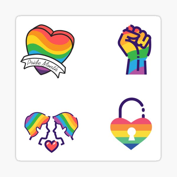 "Pride pack " Sticker for Sale by ronmccray54 | Redbubble
