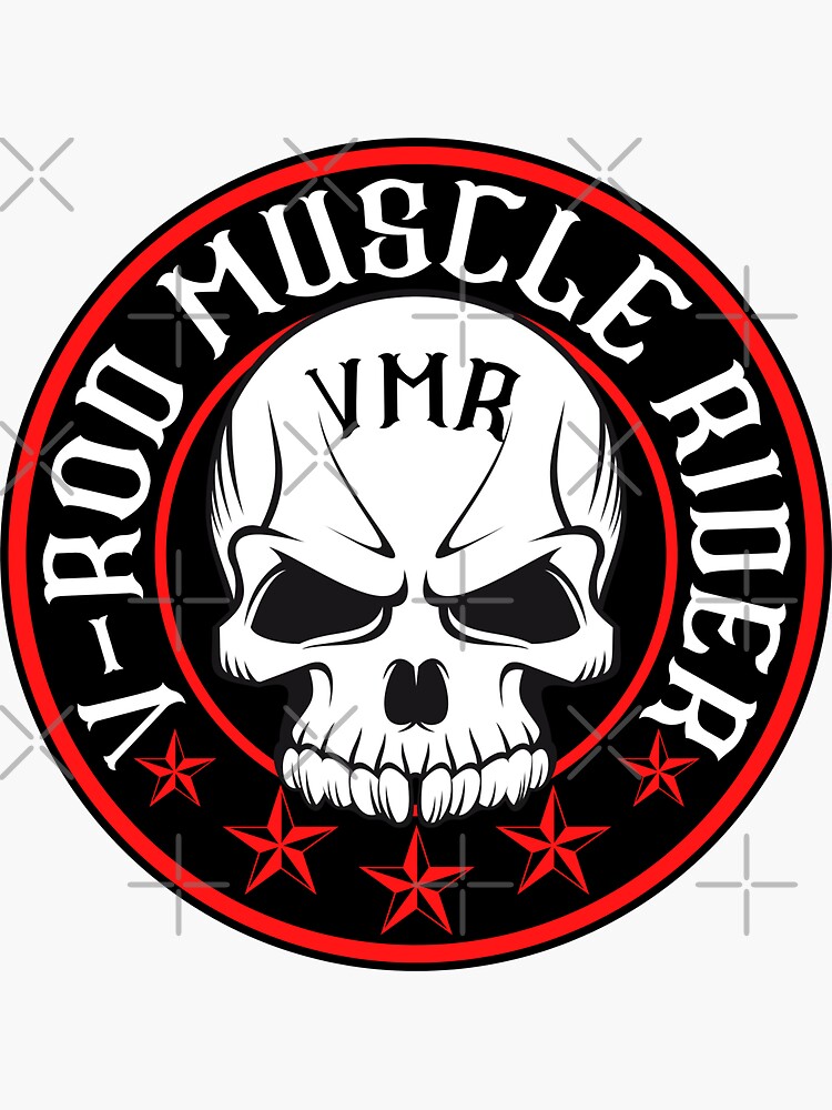 "The V-rod Muscle Rider" Sticker for Sale by H-O-G | Redbubble