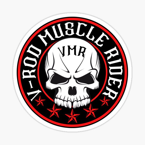 "The V-rod Muscle Rider" Sticker for Sale by H-O-G | Redbubble