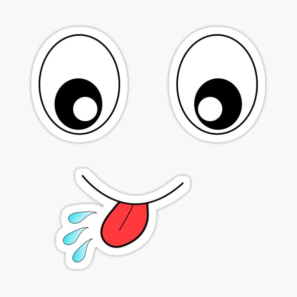 "face spit" Sticker for Sale by Mujtba01 | Redbubble