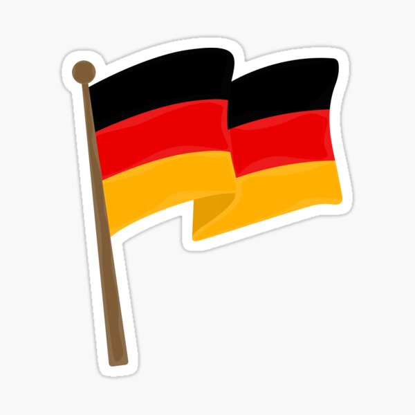 "German flag" Sticker for Sale by Sejmen | Redbubble