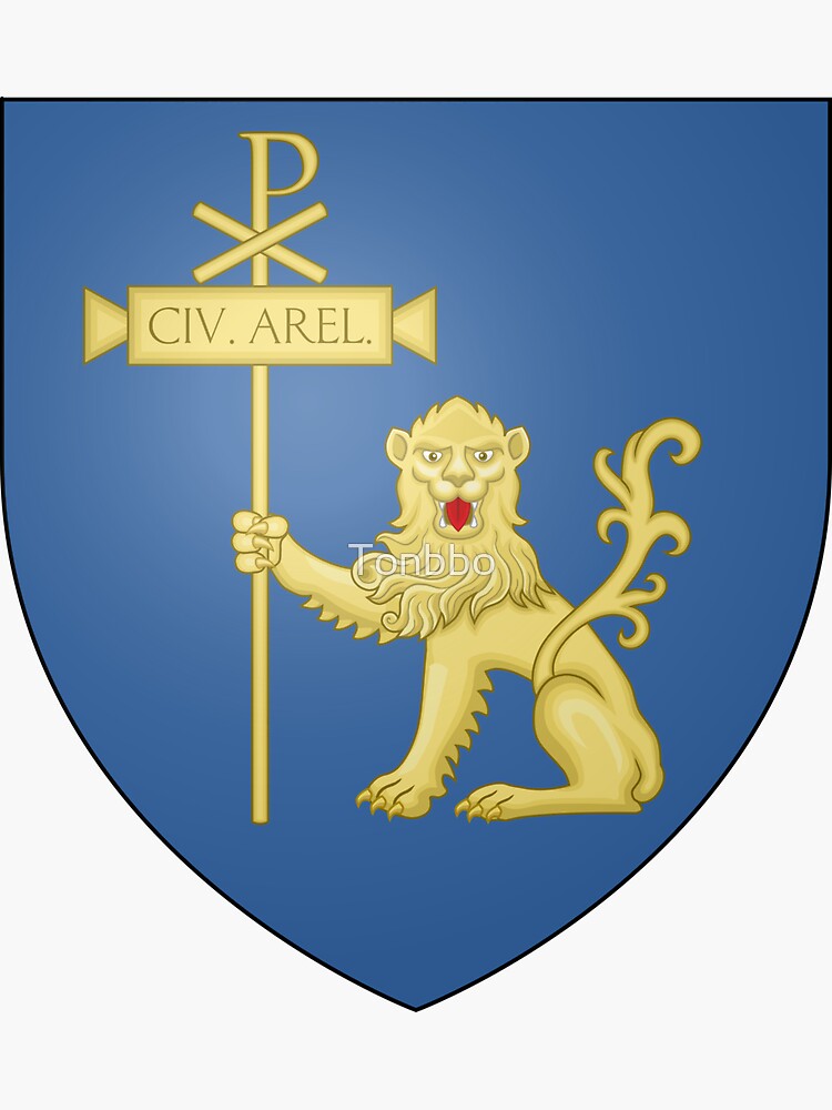 "Coat of Arms of Arles, France" Sticker for Sale by Tonbbo | Redbubble