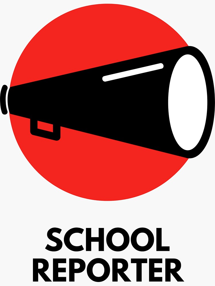"School reporter" Sticker for Sale by NeptuneFlower | Redbubble