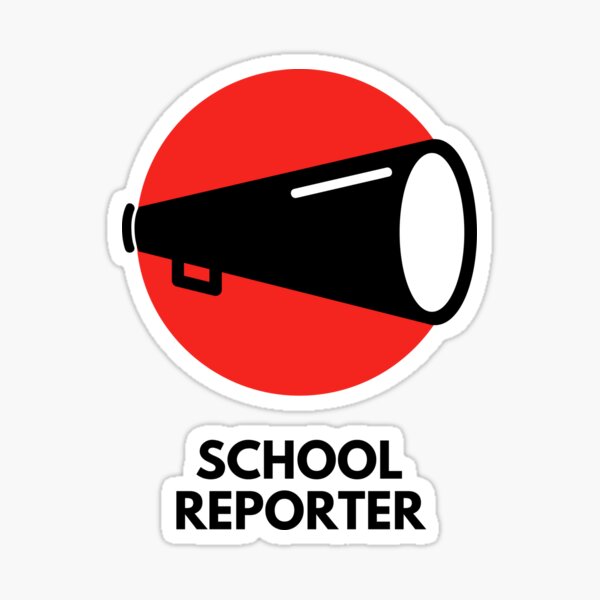 "School reporter" Sticker for Sale by NeptuneFlower | Redbubble