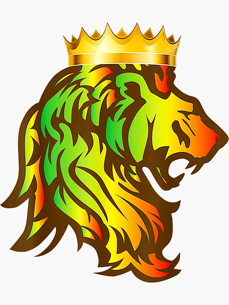 "Rasta Lion Cute Reggae Lion " Sticker for Sale by keitrubin | Redbubble