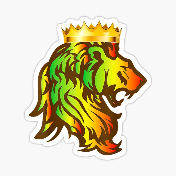 "Rasta Lion Cute Reggae Lion " Sticker for Sale by keitrubin | Redbubble