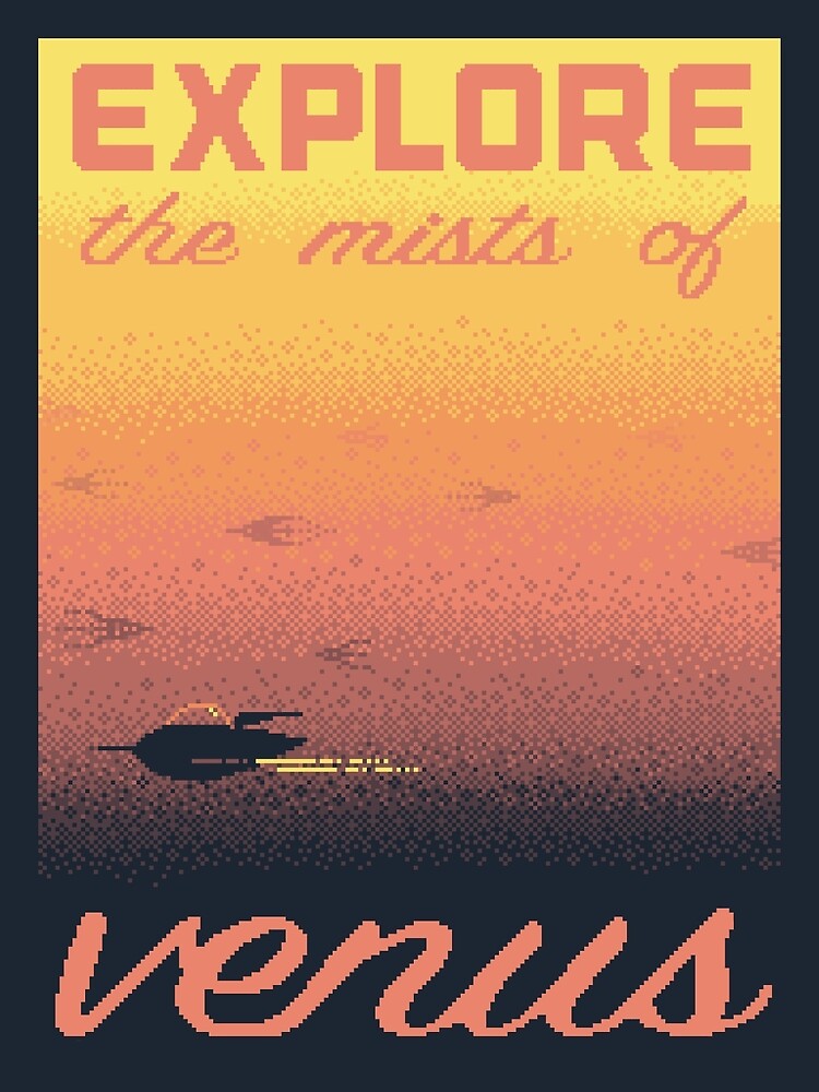 "VENUS Space Tourism Travel Poster" Poster for Sale by sp8cebit | Redbubble