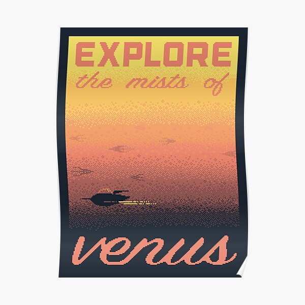 "VENUS Space Tourism Travel Poster" Poster for Sale by sp8cebit | Redbubble