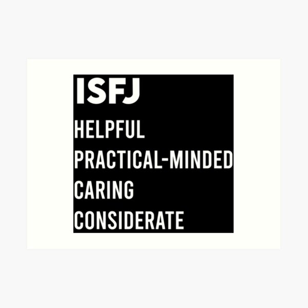 "isfj traits |isfj quotes" Art Print for Sale by dreamerpandaa | Redbubble