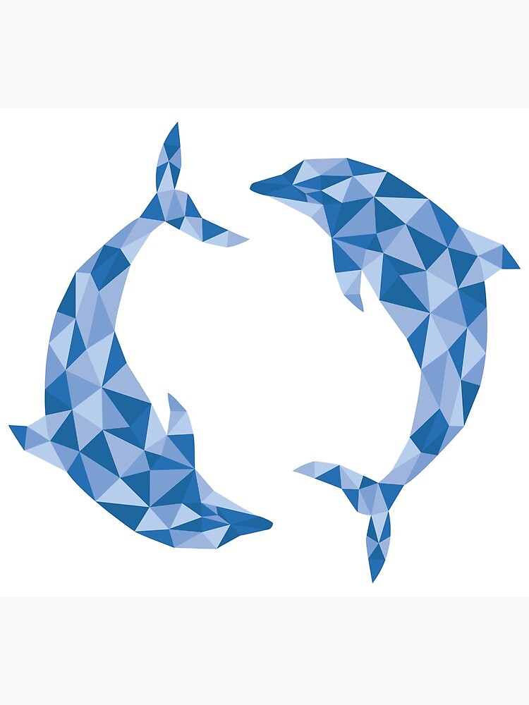 "Dolphin logo, fish, Ocean, Sea, Square, mermaid, " Art Print for Sale ...