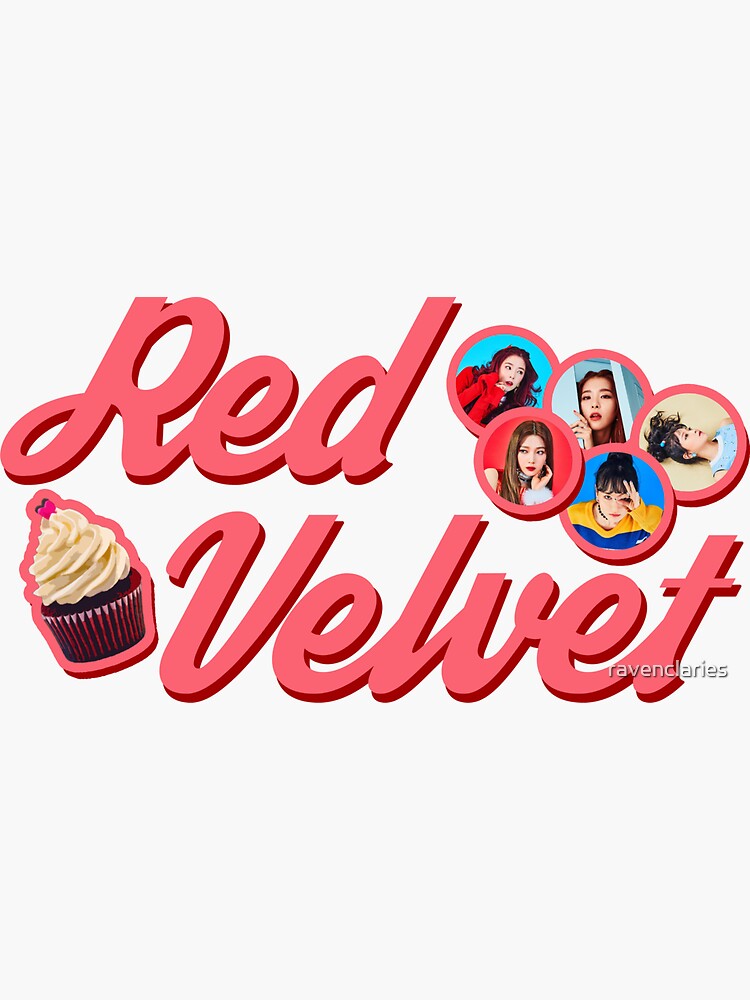 "RED VELVET" Sticker for Sale by ravenclaries | Redbubble