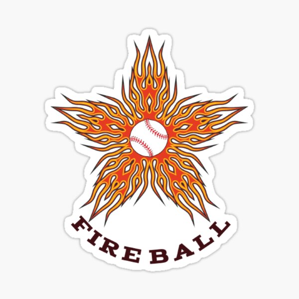 "FIRE BALL" Sticker for Sale by ayoub313 | Redbubble