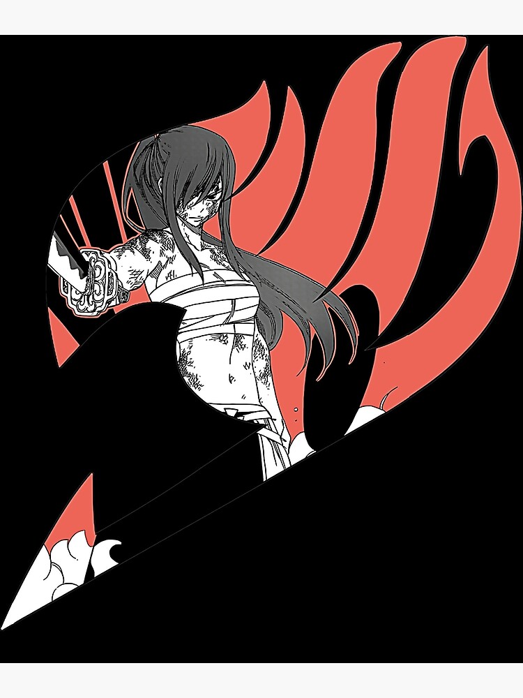 "Erza Scarlet Fairy Tail Logo " Art Print for Sale by eskaflovierg ...