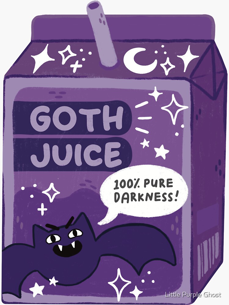 "Goth Juice Sticker" Sticker for Sale by LPGillustration | Redbubble