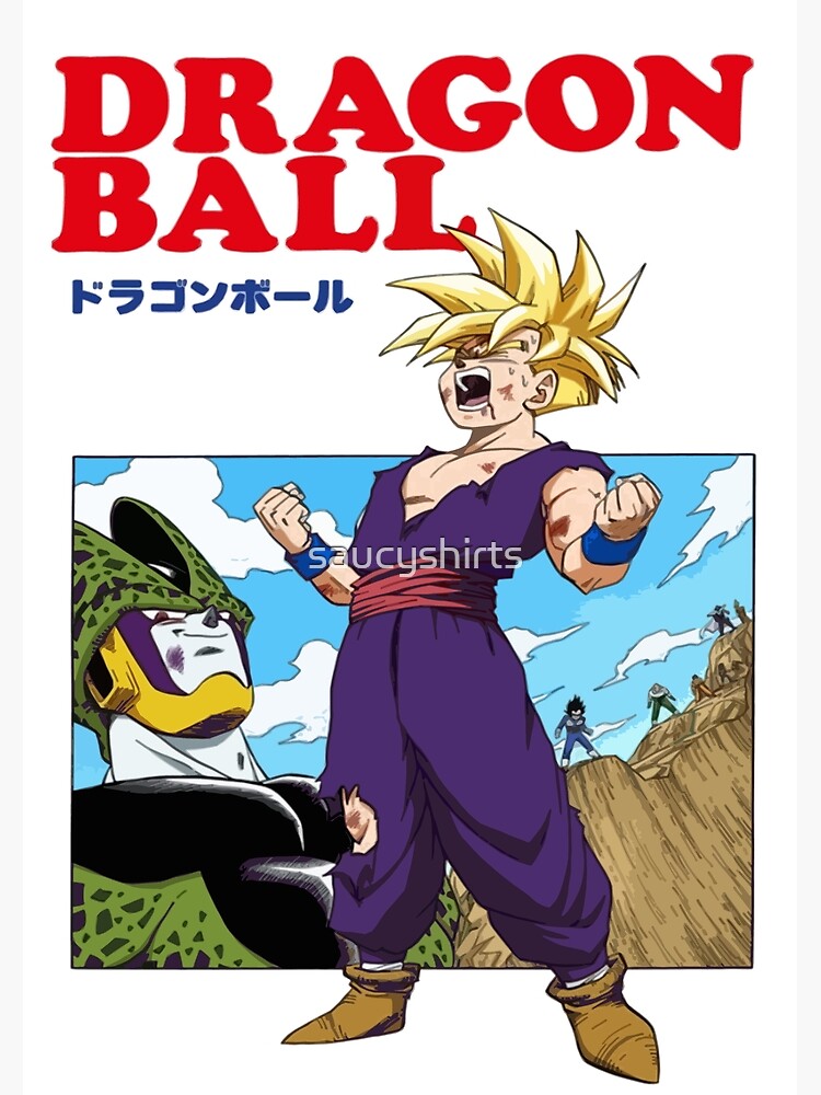 "Gohan Vs Cell | Gohan SS2 | Dragon Ball Z | Manga Cover | Manga Art ...