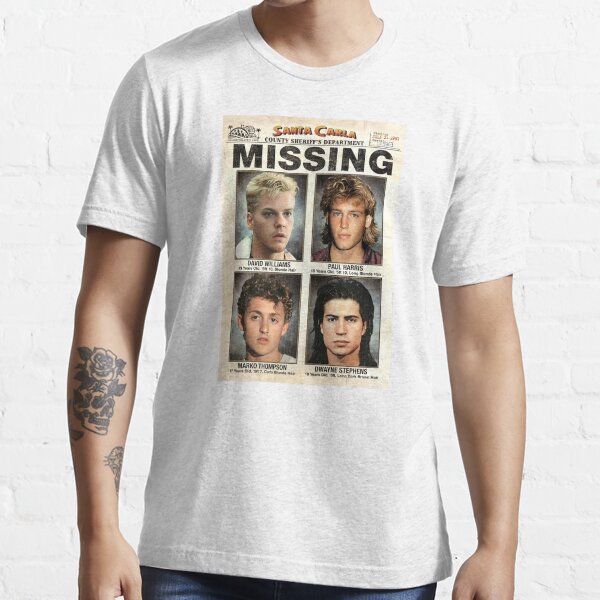 "The Lost Boys Missing " T-shirt for Sale by CUInHellJaymz | Redbubble ...