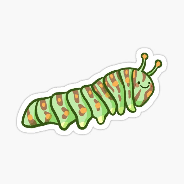 "Caterpillar" Sticker for Sale by amphibiansticks | Redbubble