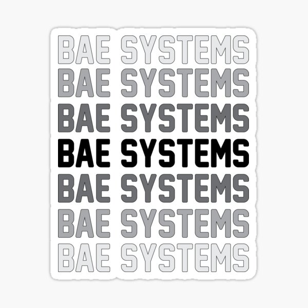 "BAE SYSTEMS" Sticker for Sale by Zakariamaazouz | Redbubble