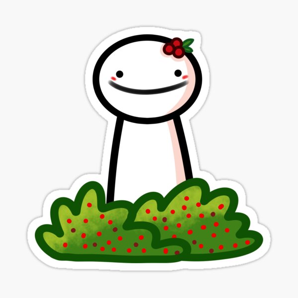 "Dream blob with berry bushes" Sticker for Sale by Vixydraws | Redbubble