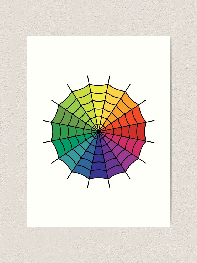 "Spider Web - Color Spectrum Segment" Art Print for Sale by Jenny Zhang ...
