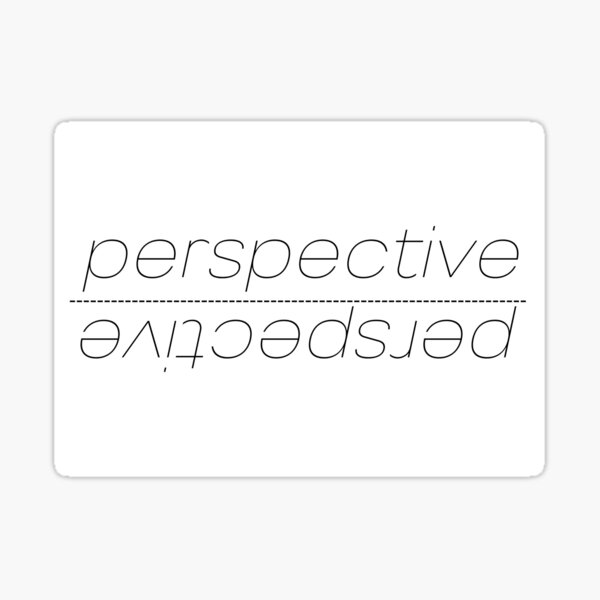 "perspective" Sticker for Sale by paula-aa | Redbubble