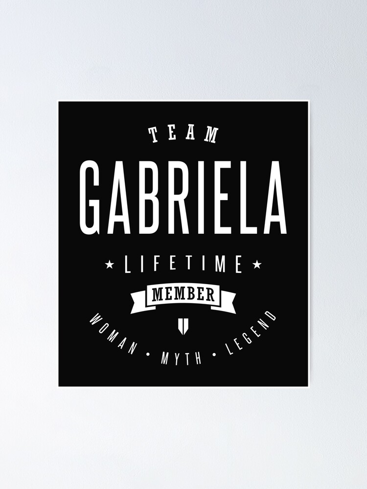"Gabriela" Poster for Sale by cidolopez | Redbubble