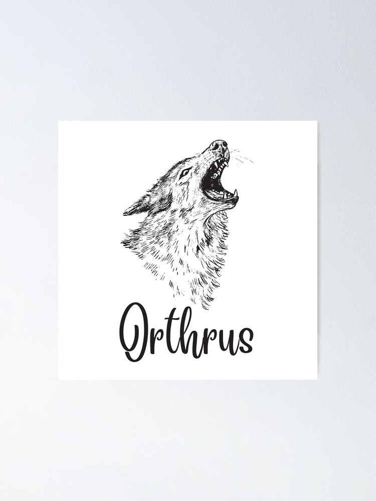 "Orthrus Ancient Werewolf Moon Creature Design" Poster for Sale by ...