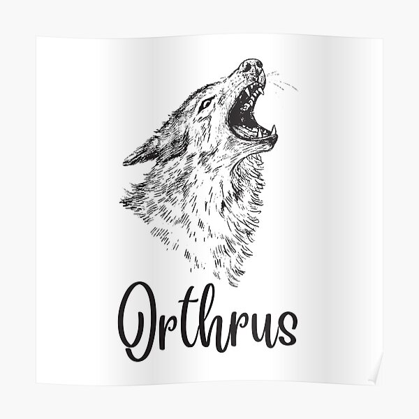 "Orthrus Ancient Werewolf Moon Creature Design" Poster for Sale by ...