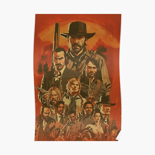 "Red dead redemption" Poster for Sale by ricardomcmoon | Redbubble