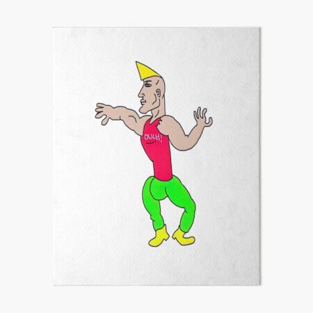 "Original OUCH! Giga Chad Meme Template" Art Board Print for Sale by ...