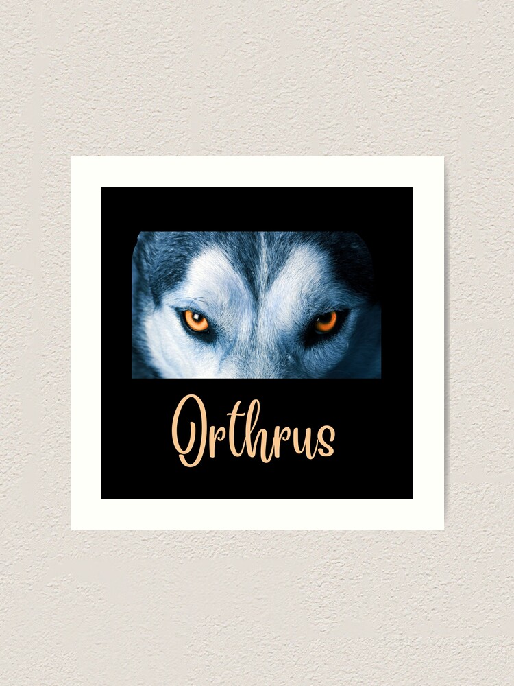 "Orthrus Ancient Werewolf Moon Creature Design" Art Print for Sale by ...