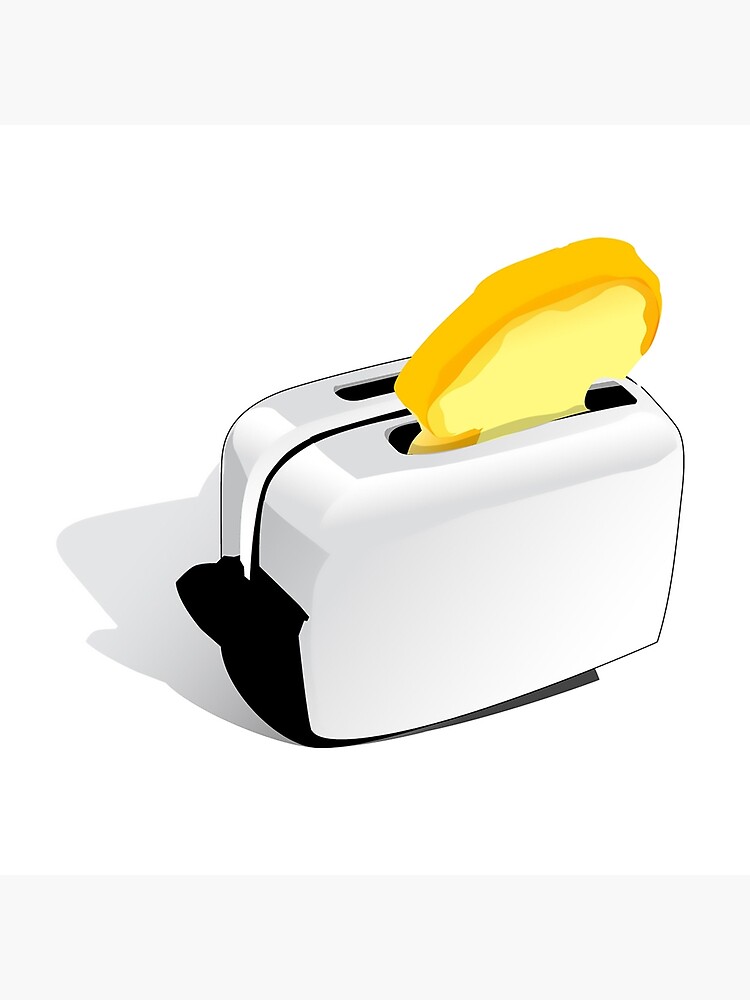 Póster « Pedazo de pan tostado en el horno tostador de dibujos animados ...