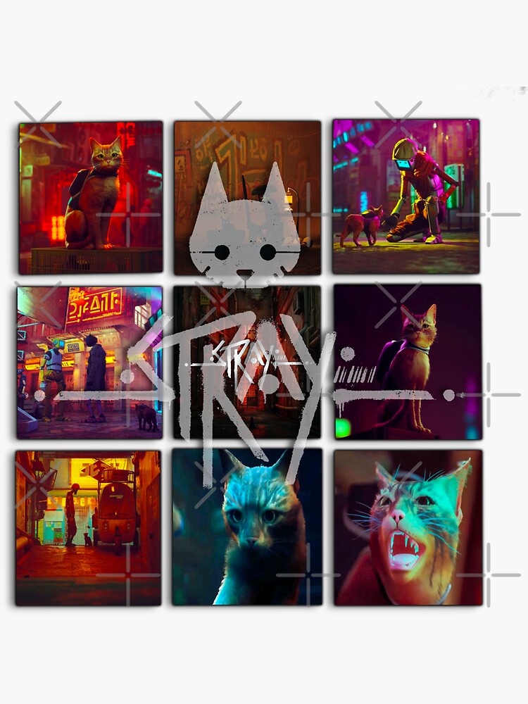 "Stray Game - Cat Game - 9 image of stray game" Sticker for Sale by ...