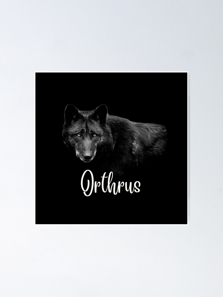 "Orthrus Ancient Black Werewolf Creature Design" Poster for Sale by ...