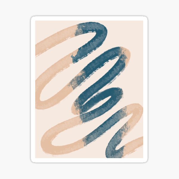 "Abstract Line Art" Sticker for Sale by yunyqa | Redbubble