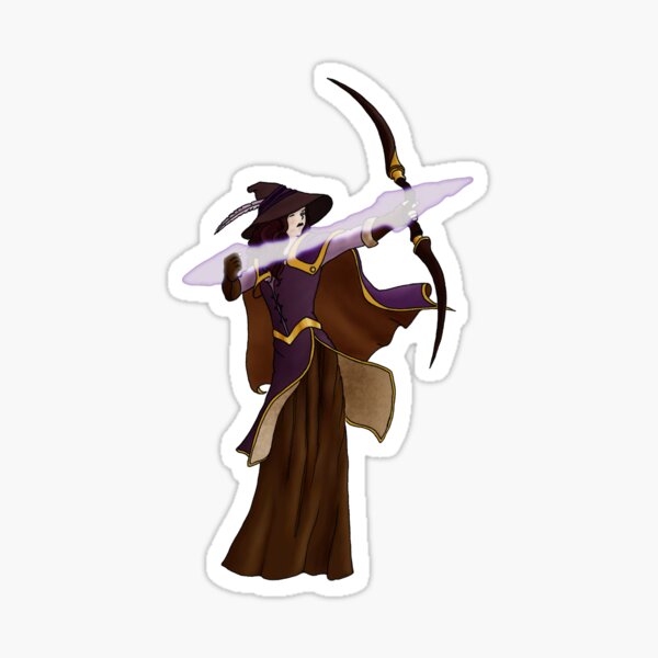 "Battle Mage" Sticker for Sale by disseria | Redbubble